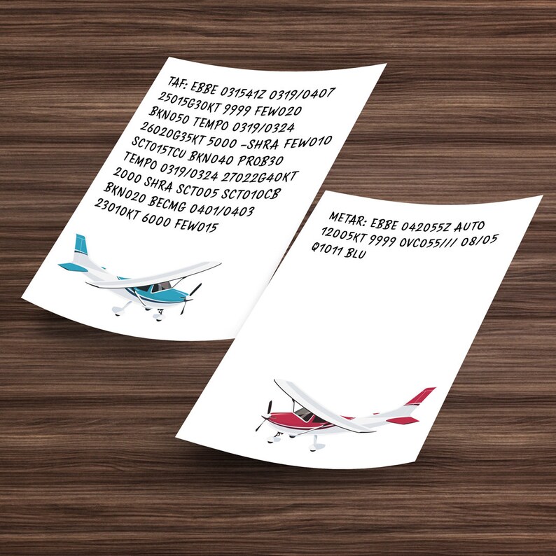Cessna Airplane Notepad, Notebook With an Airplane, Pilot Gift, Set of ...