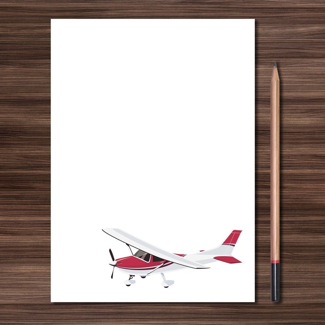 Cessna Notepad, Notebook With an Airplane, A5, Student Pilot Gift, VFR ...