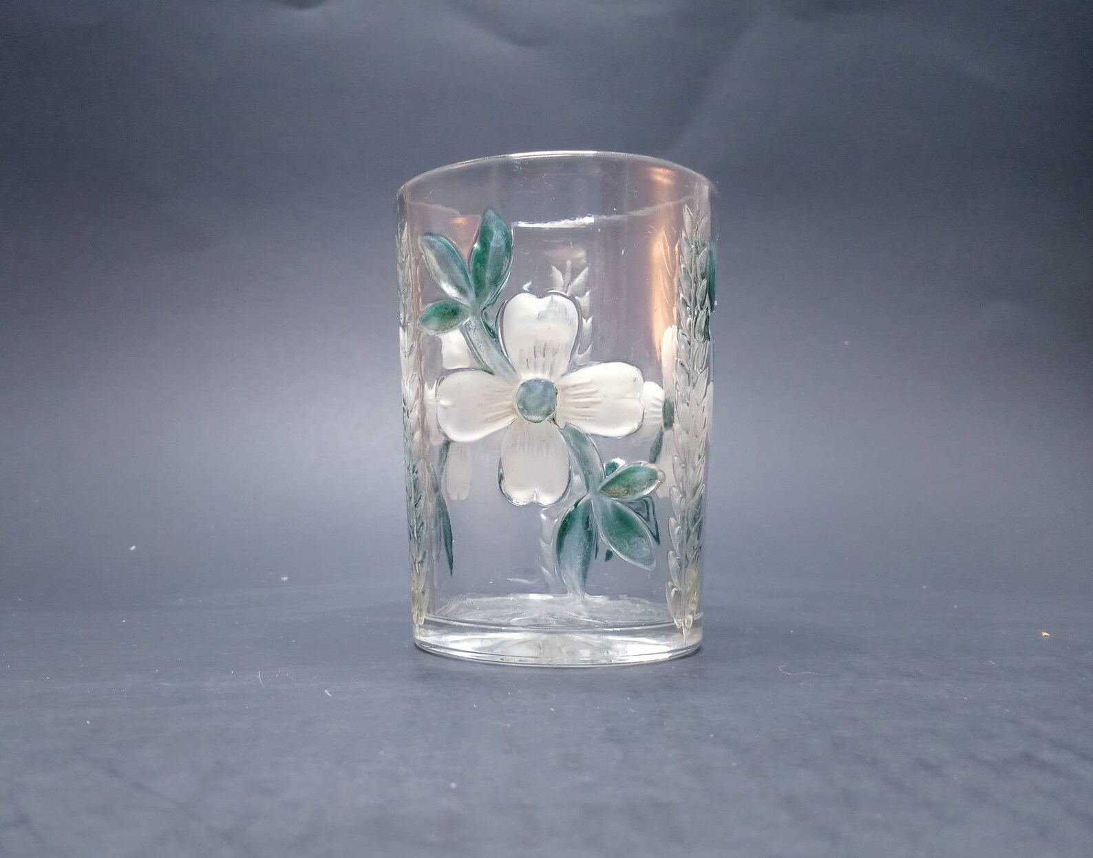 Antique Co-operative Flint Glass Co. paneled Dogwood Pattern, A.k.a ...