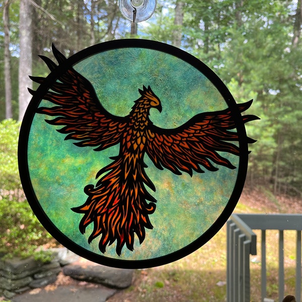 Phoenix Bird Art - Etsy