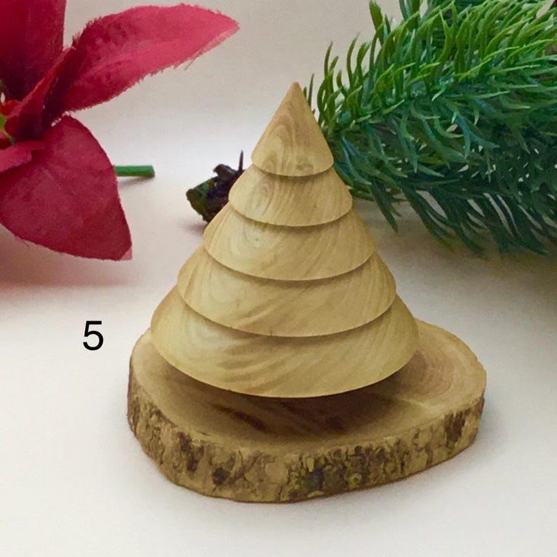 Handmade Small Wooden Christmas Trees, Woodturned Using Quality ...