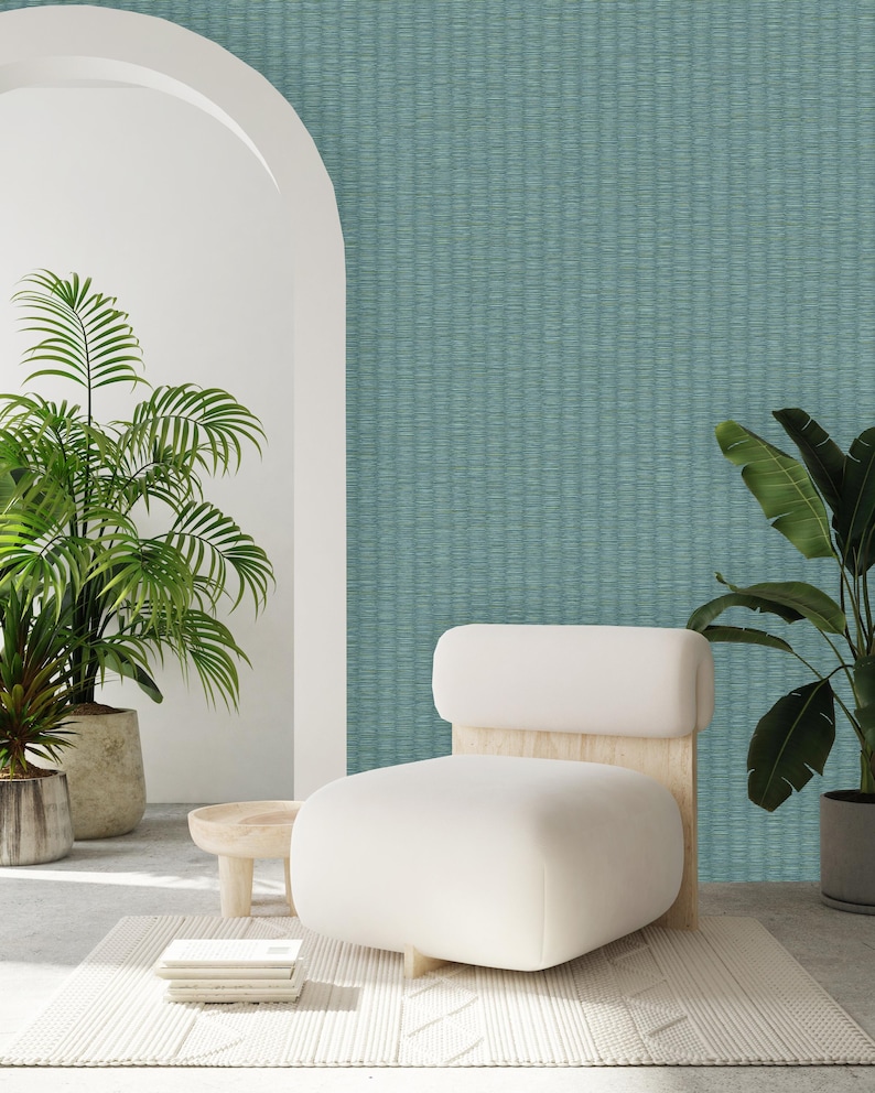 Blue Modern Wallpaper, Traditional Wallpaper, Wallcoverings Rolls ...