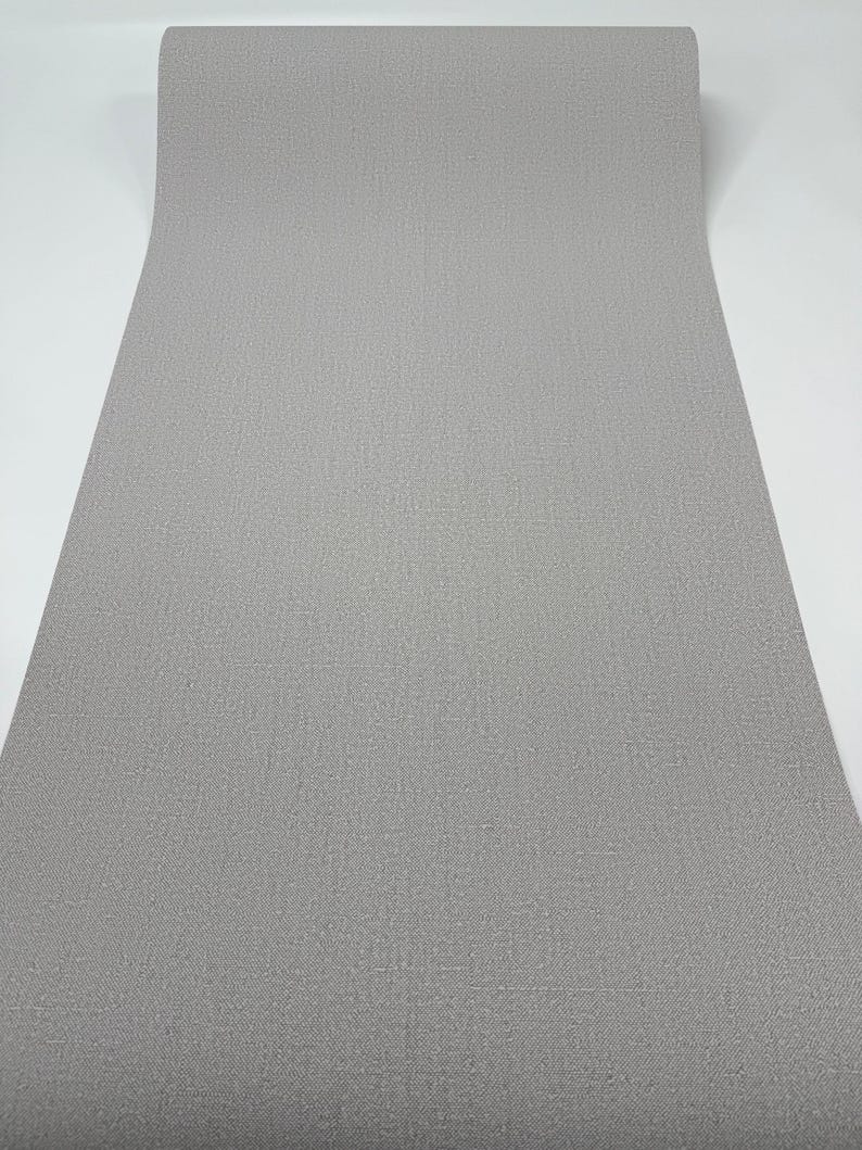 Contemporary Modern Gray Plain Faux Textured Wallpaper, Non-woven ...