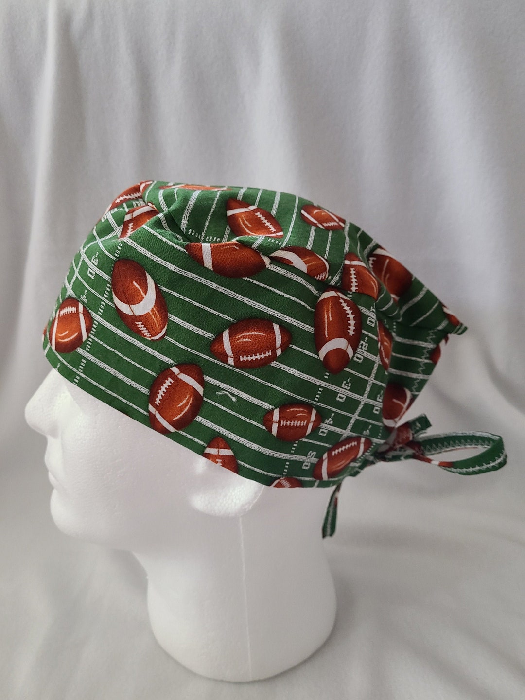 Men's Football Themed Scrub Hat - Etsy
