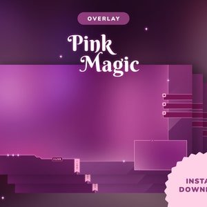 Magical Twitch Pack Vtuber Aestethic Streamer Package Overlay for ...
