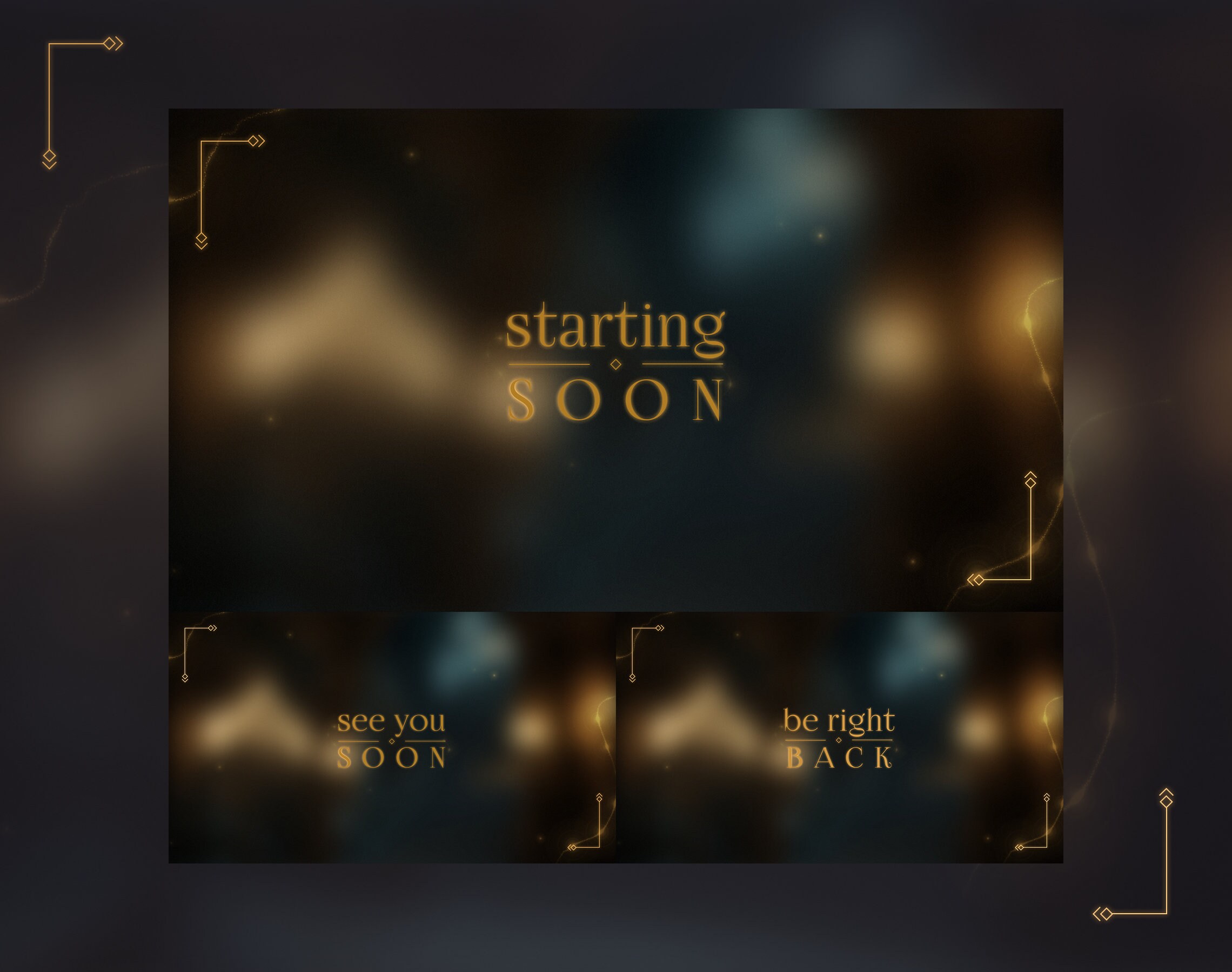 Wizard Legacy Twitch Pack Vtuber Aestethic Magic Streamer Package Overlay Panels for Streamers ...