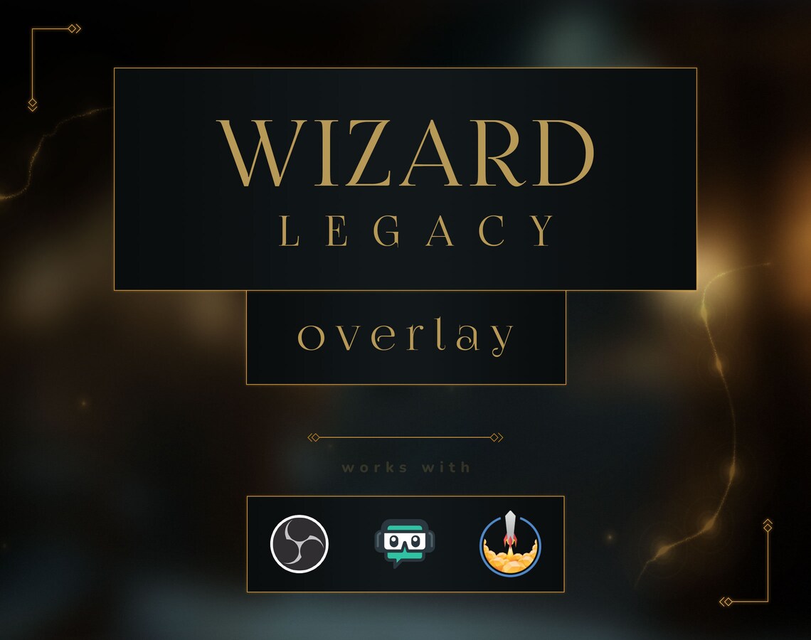 Wizard Legacy Twitch Pack Vtuber Aestethic Magic Streamer Package ...