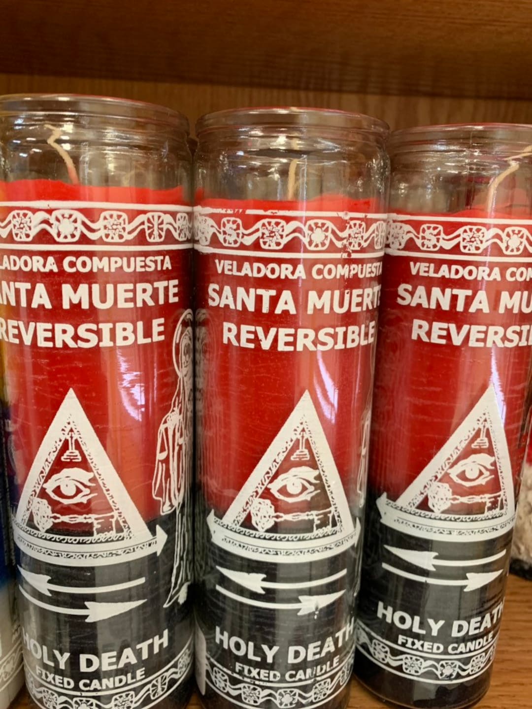 Fixed Santa Muerte / Holy Death Reversible Candle - Etsy