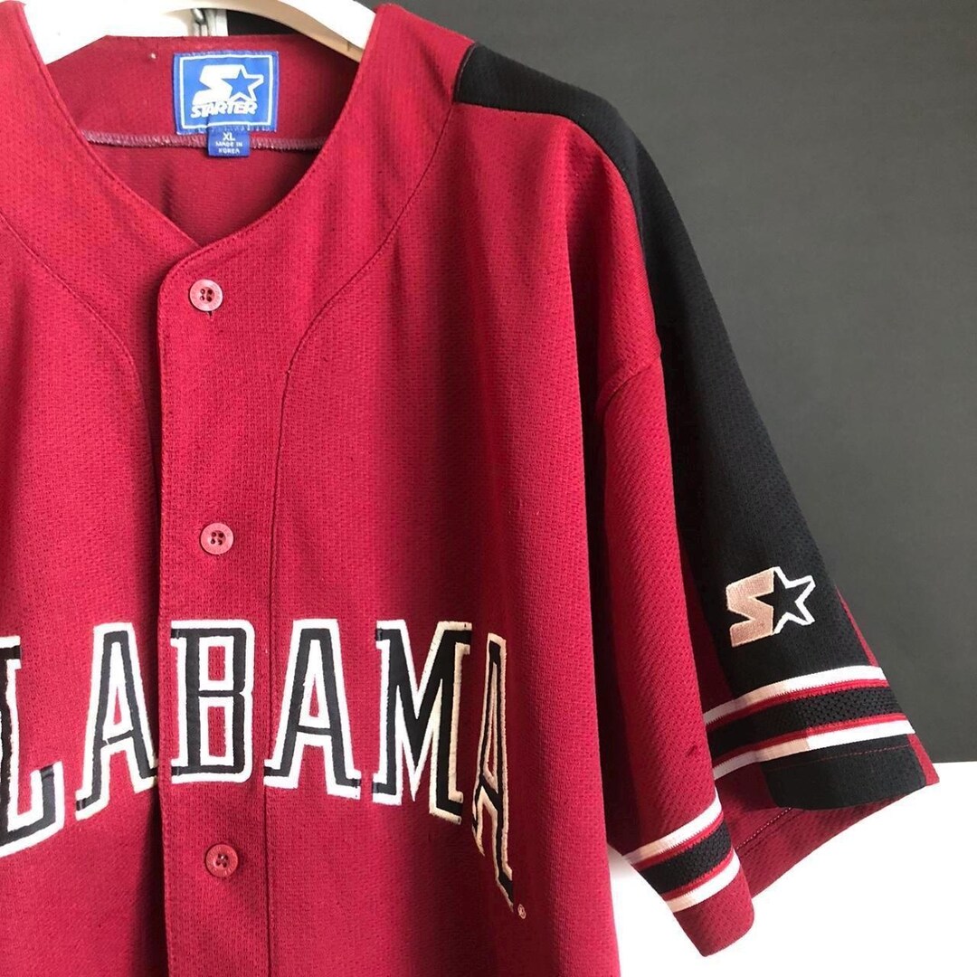 Vintage Alabama Starter Arch Logo Baseball Jersey - Etsy