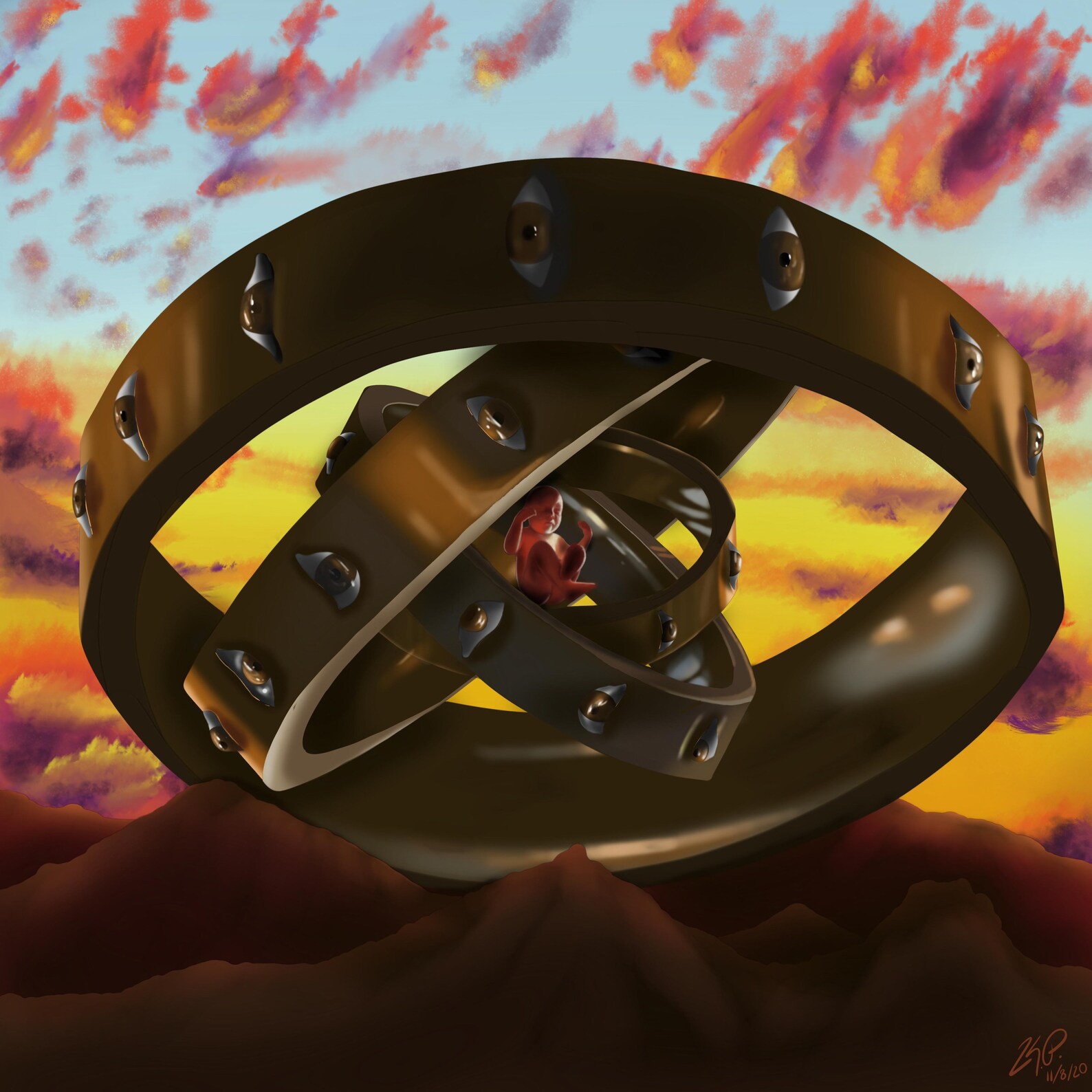 Ophanim Biblical depiction of an angel digital print | Etsy