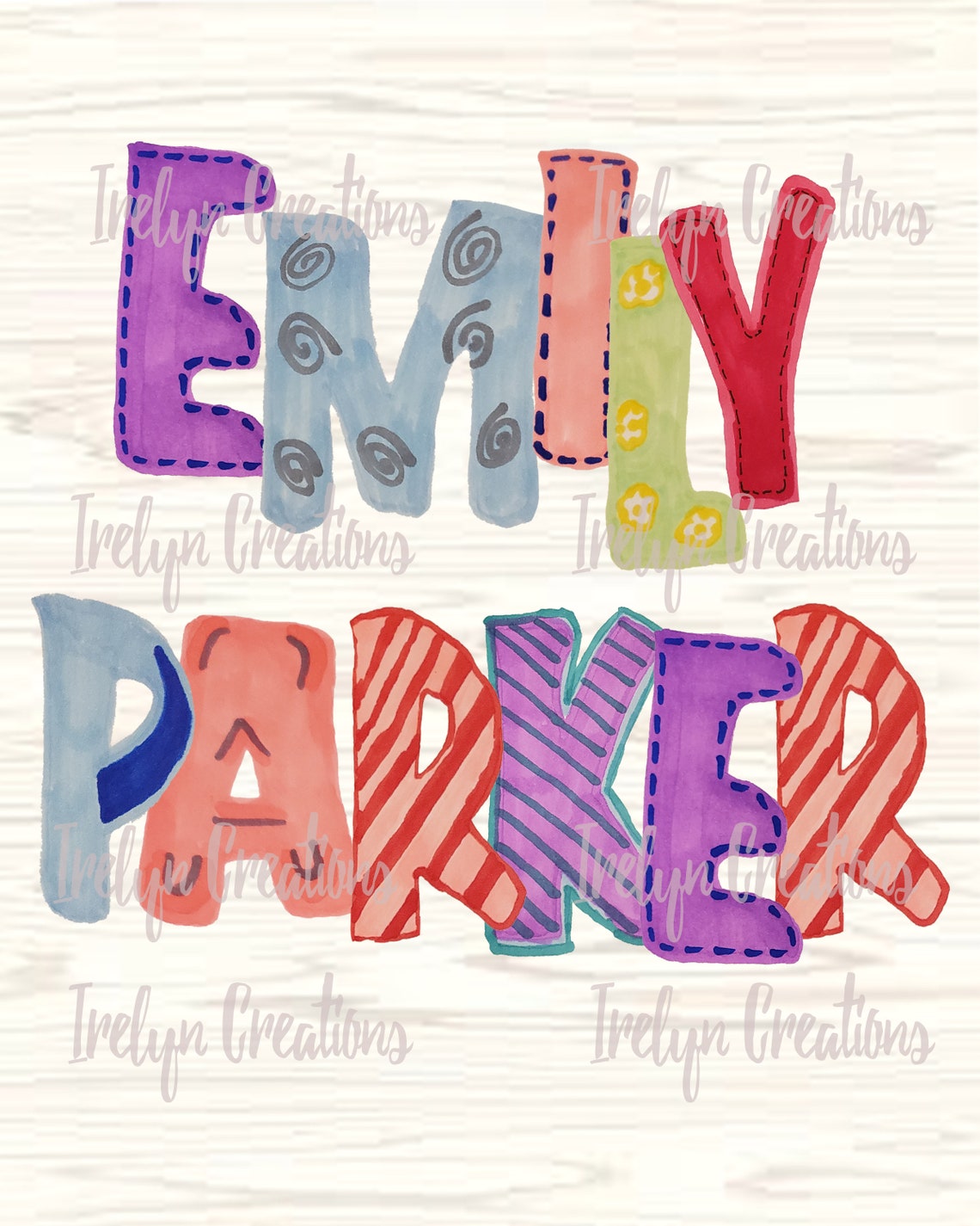 Cute Fun Whimsical Hand Drawn Bubble Letters Alphabet Font - Etsy