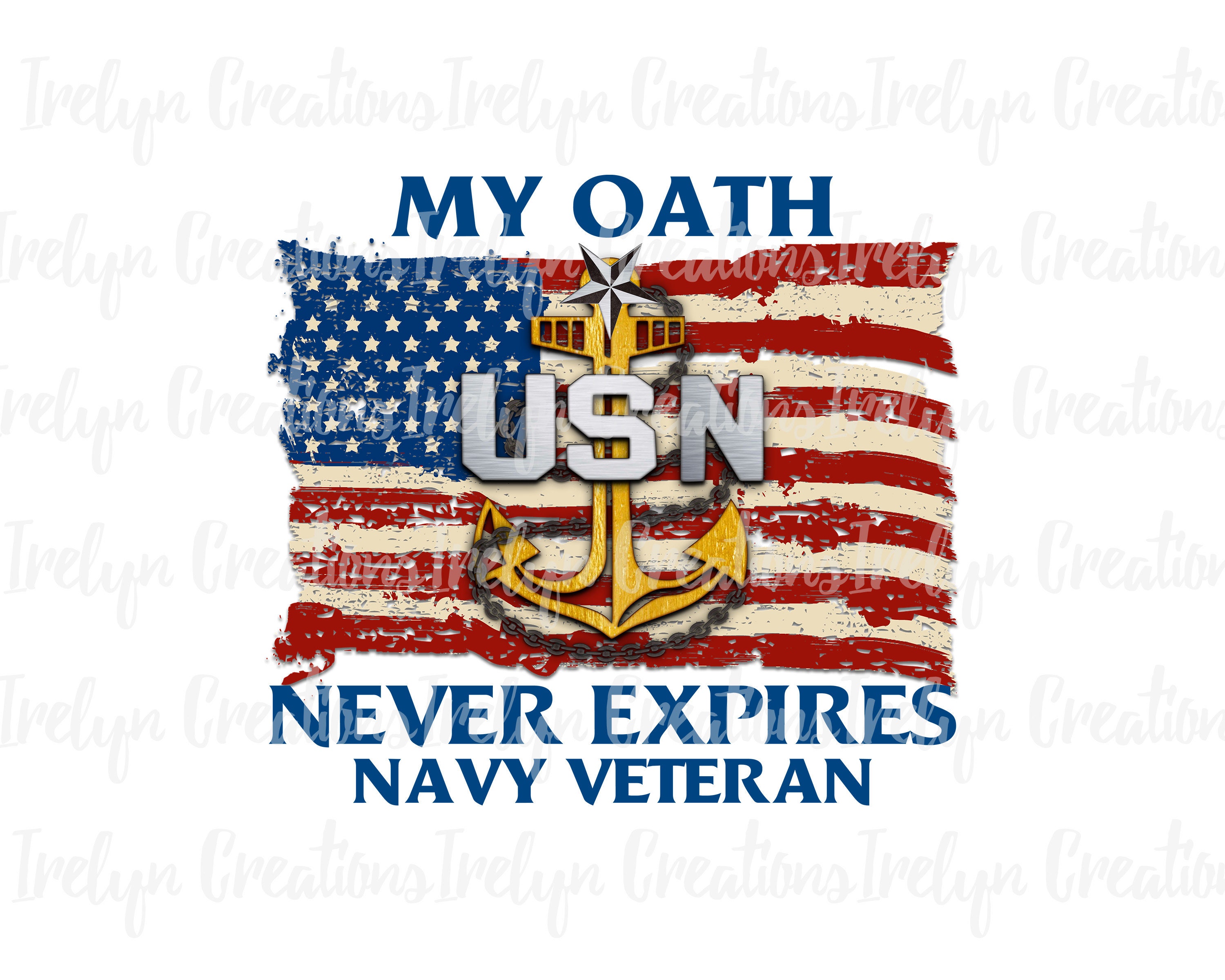 USN United States Navy SCPO Fouled Anchor Flag My Oath Never - Etsy