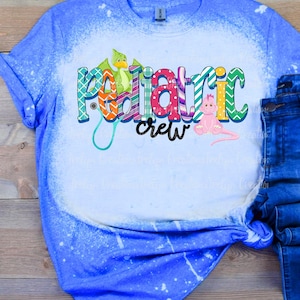 Cute Fun Hand Drawn Pediatric Peds Crew Doodle Letters PNG Instant ...