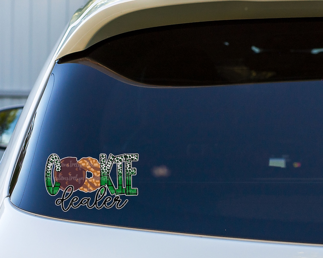 Full Color Waterproof Printed Vinyl Car Decal Sticker Cookie Dealer - Etsy