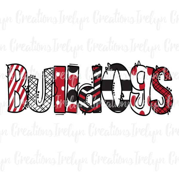 Red Bubble Letters - Etsy