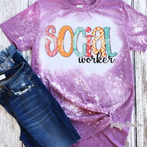 Cute Fun Hand Drawn Social Worker Doodle Bubble Letters PNG Instant ...