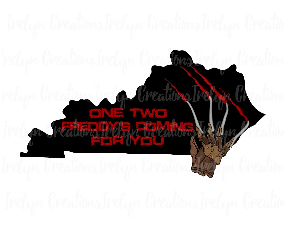 Creepy Villain Scary Movie Kentucky State Shape Halloween - Etsy