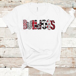 Cute Fun Hand Drawn Bubble Letters Bulldogs PNG Instant Download ...
