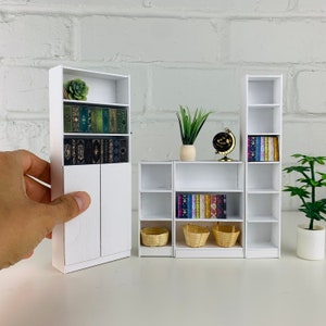 SVG File for 1:12 Scale Dollhouse Miniature Classic Bookcase Shelves ...