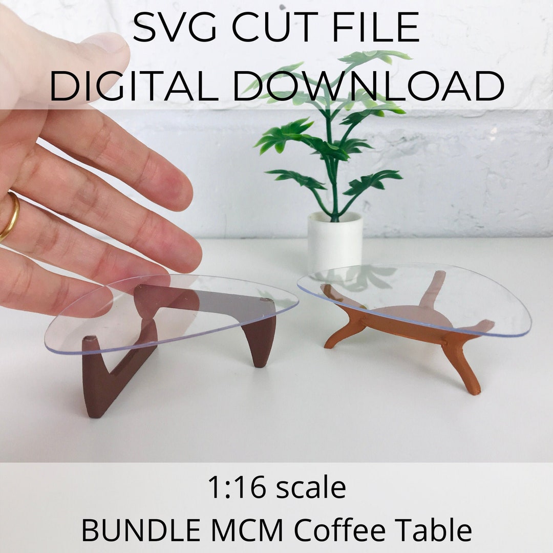 SVG File for 1:16 Scale Dollhouse Miniature, Mid-century Dollhouse ...