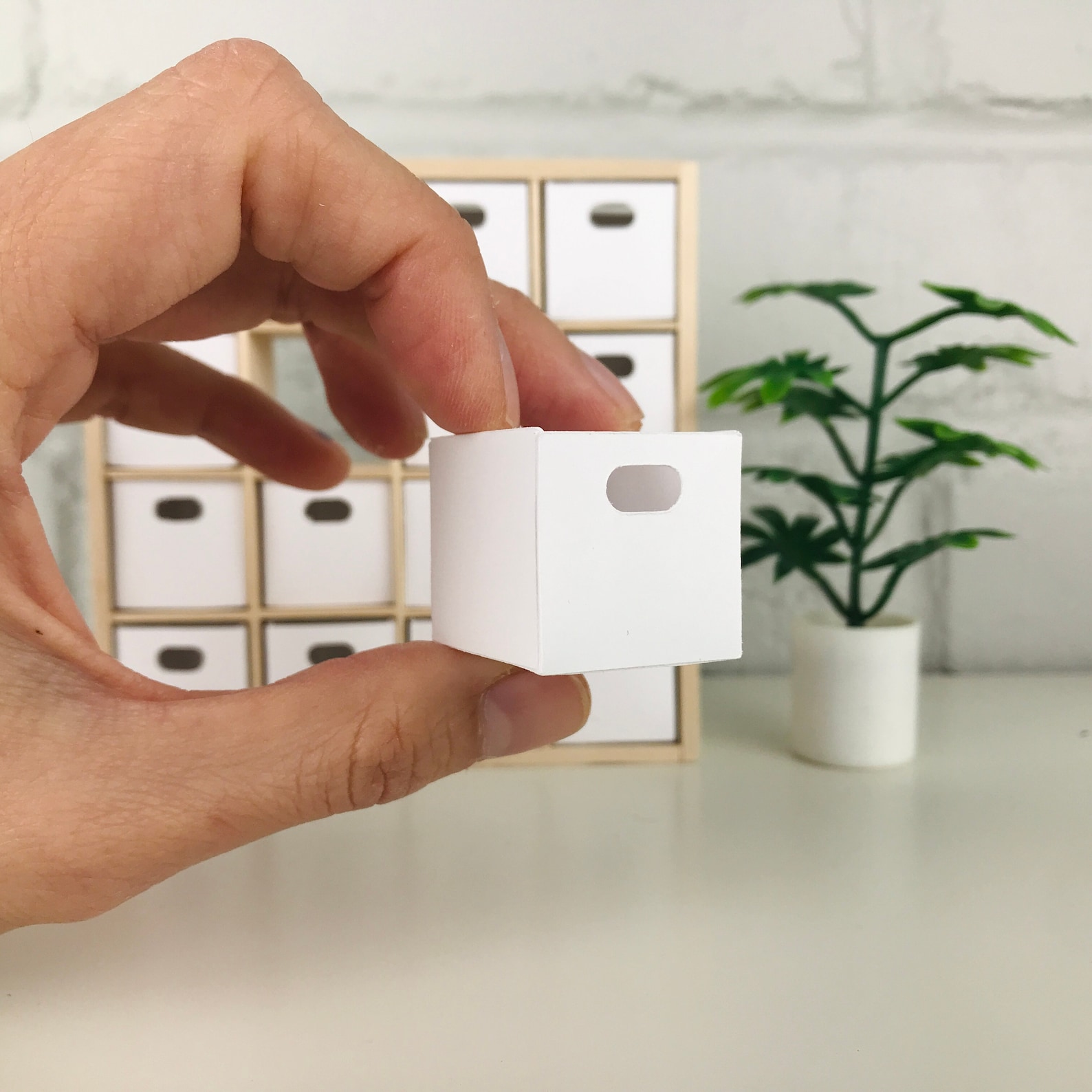 SVG File for 1:12 Scale Dollhouse Miniature Cube Bookcase Shelves, 1/12 ...