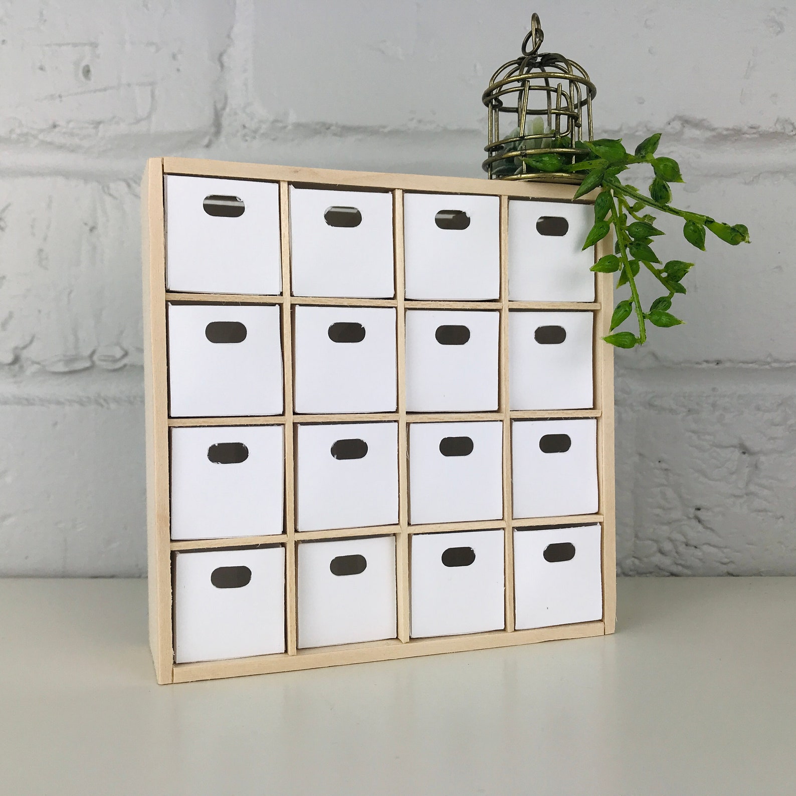 SVG File for 1:12 Scale Dollhouse Miniature Cube Bookcase Shelves, 1/12 ...