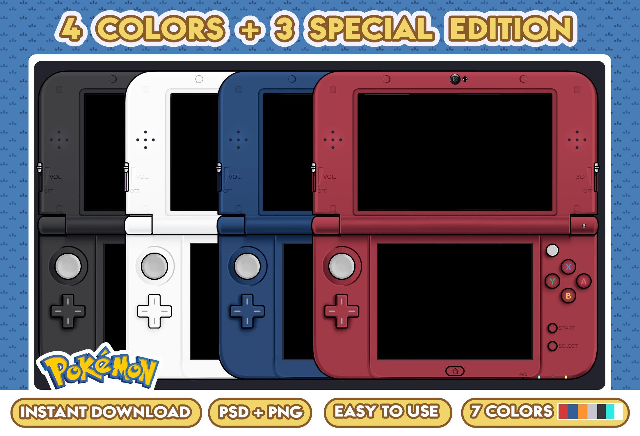 New 3DS XL Stream Overlay/ Layout/ Customisable - Etsy