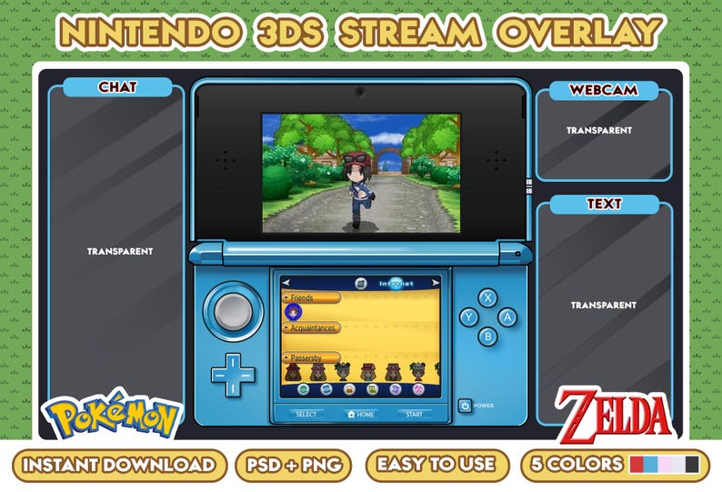 3DS Stream Overlay/ Layout/ Customisable - Etsy
