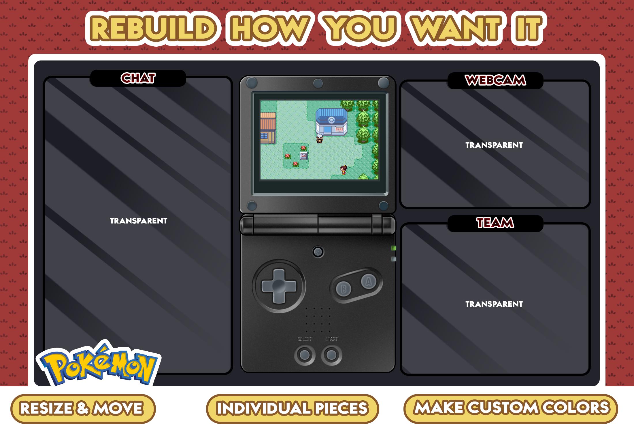 Gameboy SP Stream Overlay/ Layout/ Customisable - Etsy