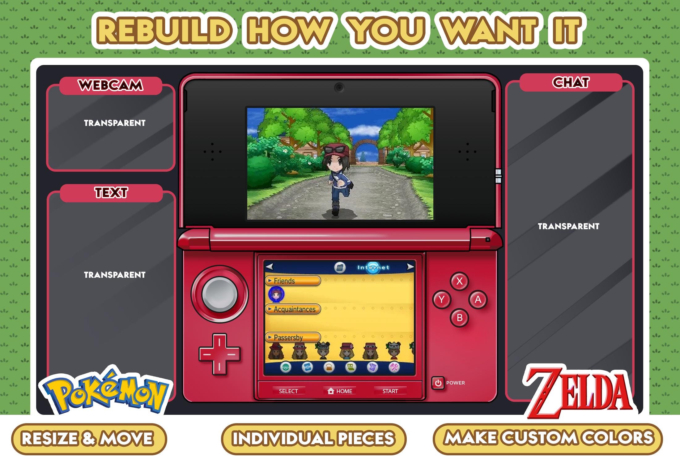 3DS Stream Overlay/ Layout/ Customisable - Etsy