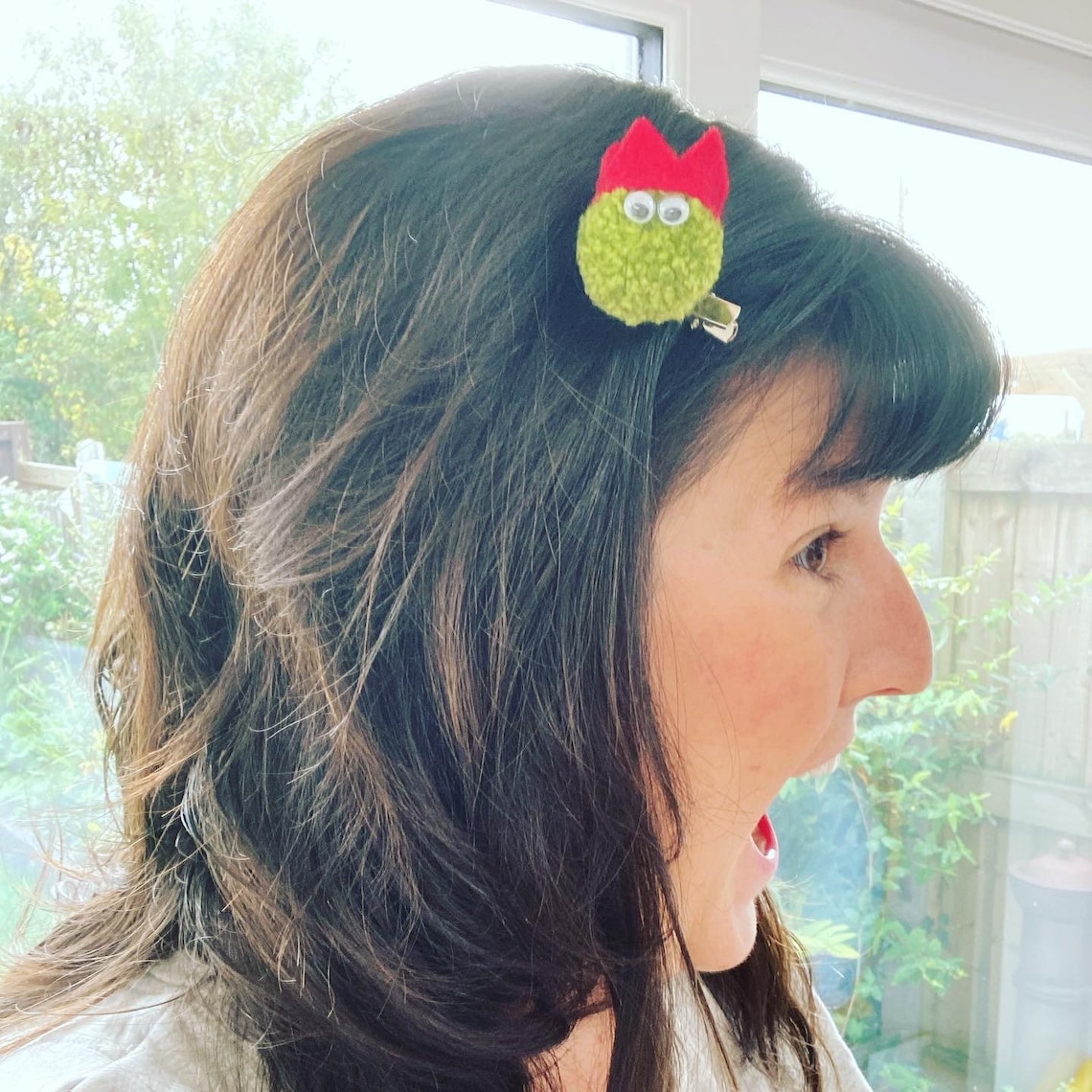 Christmas Sprout Hair Clips Hair Slides Festive Hair Accessories - Etsy UK