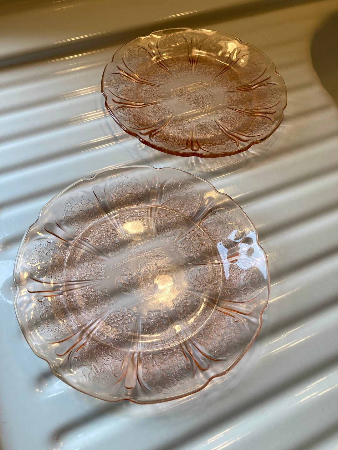 Set of 2 Jeannette Glassware Company 1930-1939 Pink Cherry - Etsy