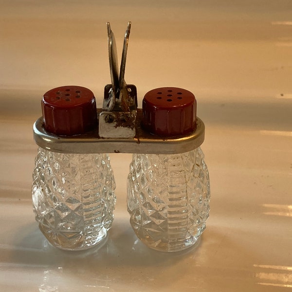 Red Top Salt Pepper - Etsy