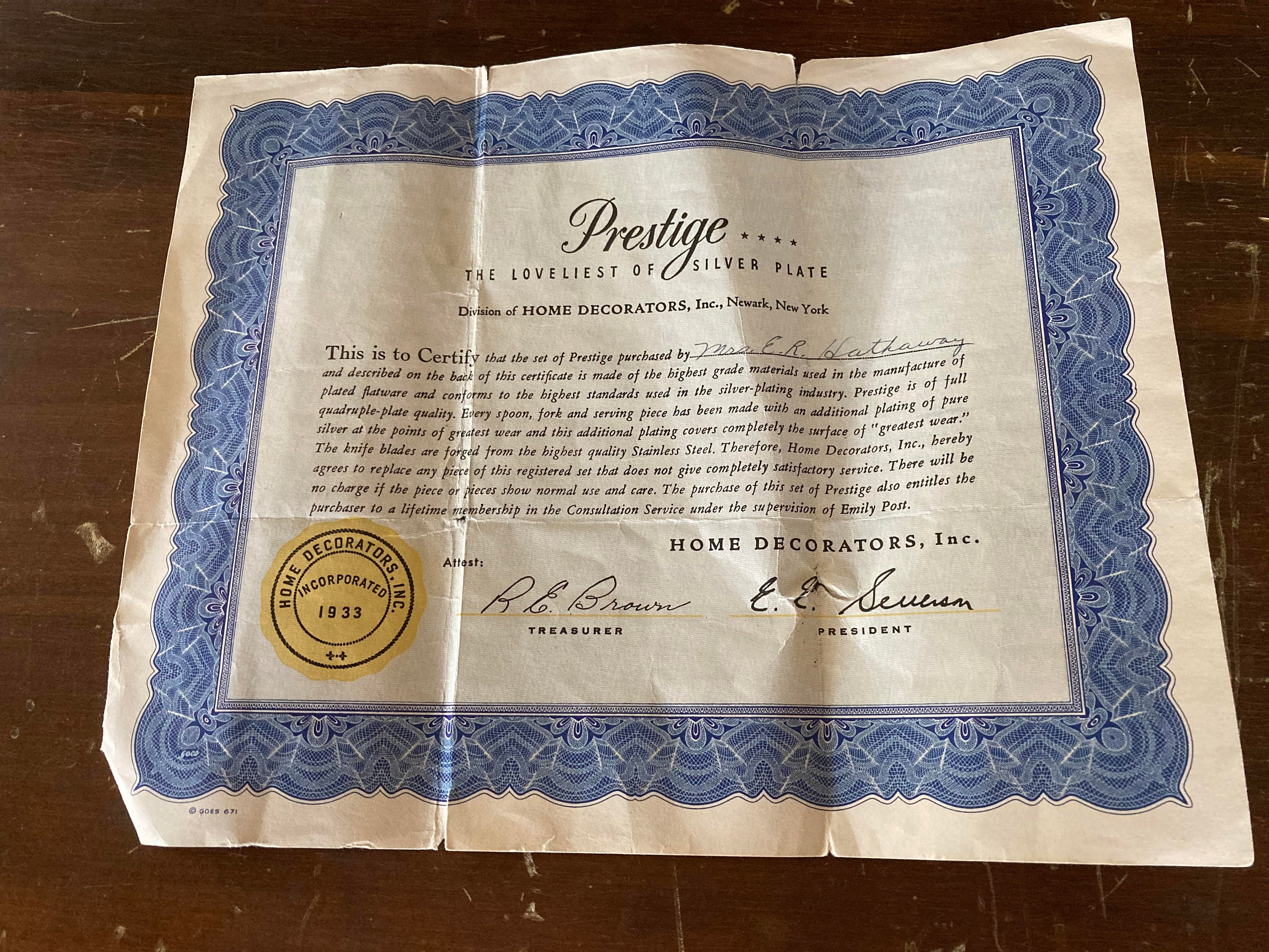 Vintage Oneida Silver Prestige Silverplate Silverware / Flatware ...