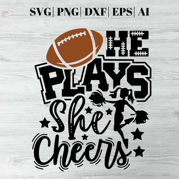 Mom of Football and Cheerleader Svg - Etsy