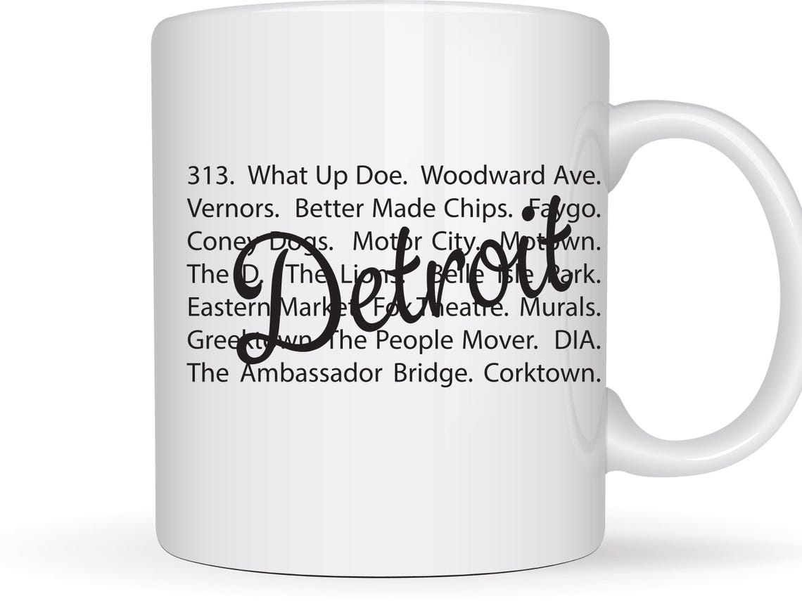 Detroit Words Svg, What up Doe Pride Svg, Michigan Pride Svg, Rep Your ...