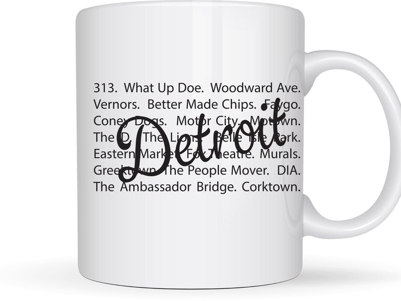 Detroit Words Svg, What up Doe Pride Svg, Michigan Pride Svg, Rep Your ...