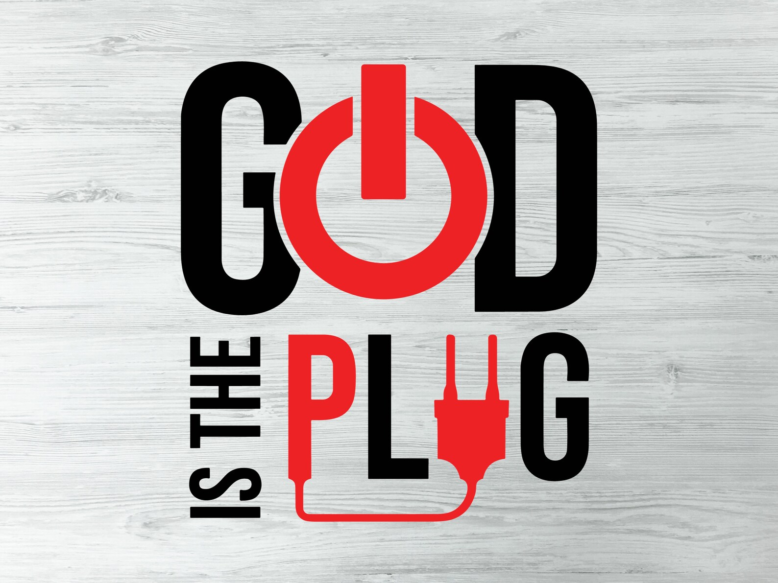 God is the Plug Religious Christian Svg, Christian Faith Digital ...