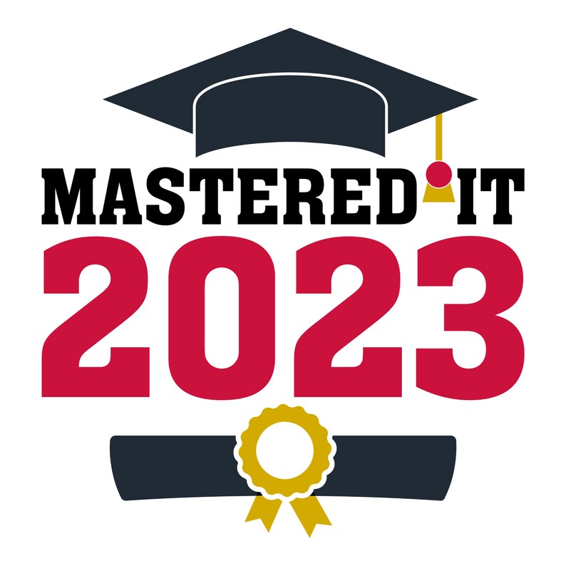 Mastered It SVG Masters Degree Masters Graduation Gift for Her - Etsy