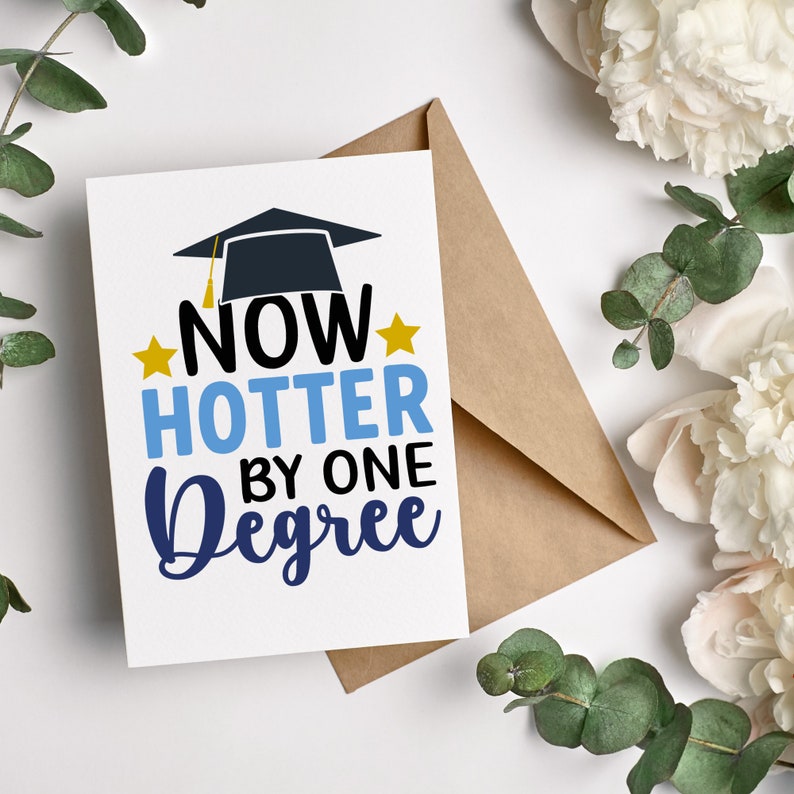 Now Hotter by One Degree Graduation Svg Graduation Png - Etsy