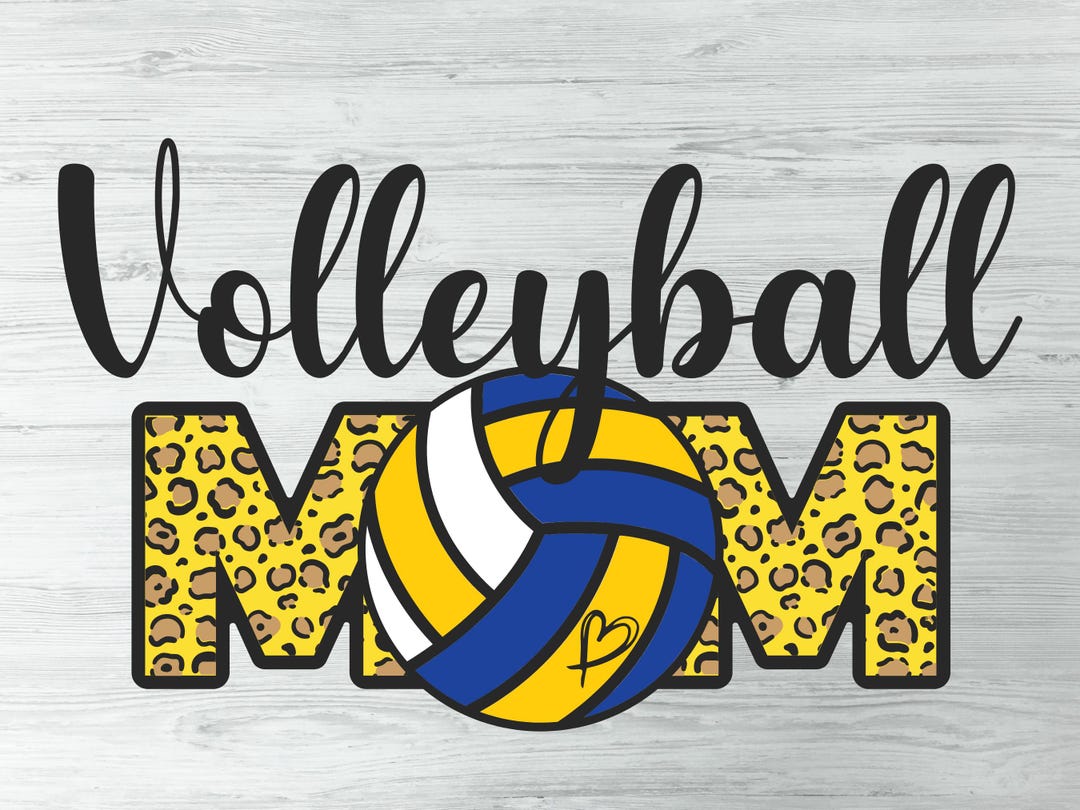 Volleyball Mom Svg Volleyball Mom Life, My Heart is on That Field ...