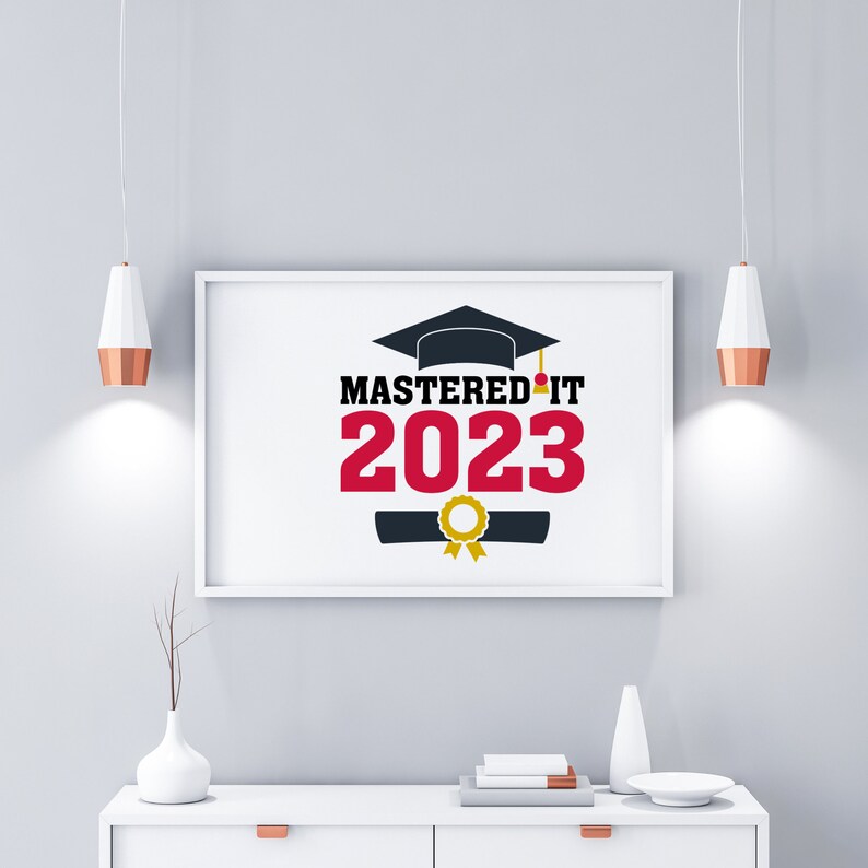 Mastered It SVG Masters Degree Masters Graduation Gift for Her - Etsy