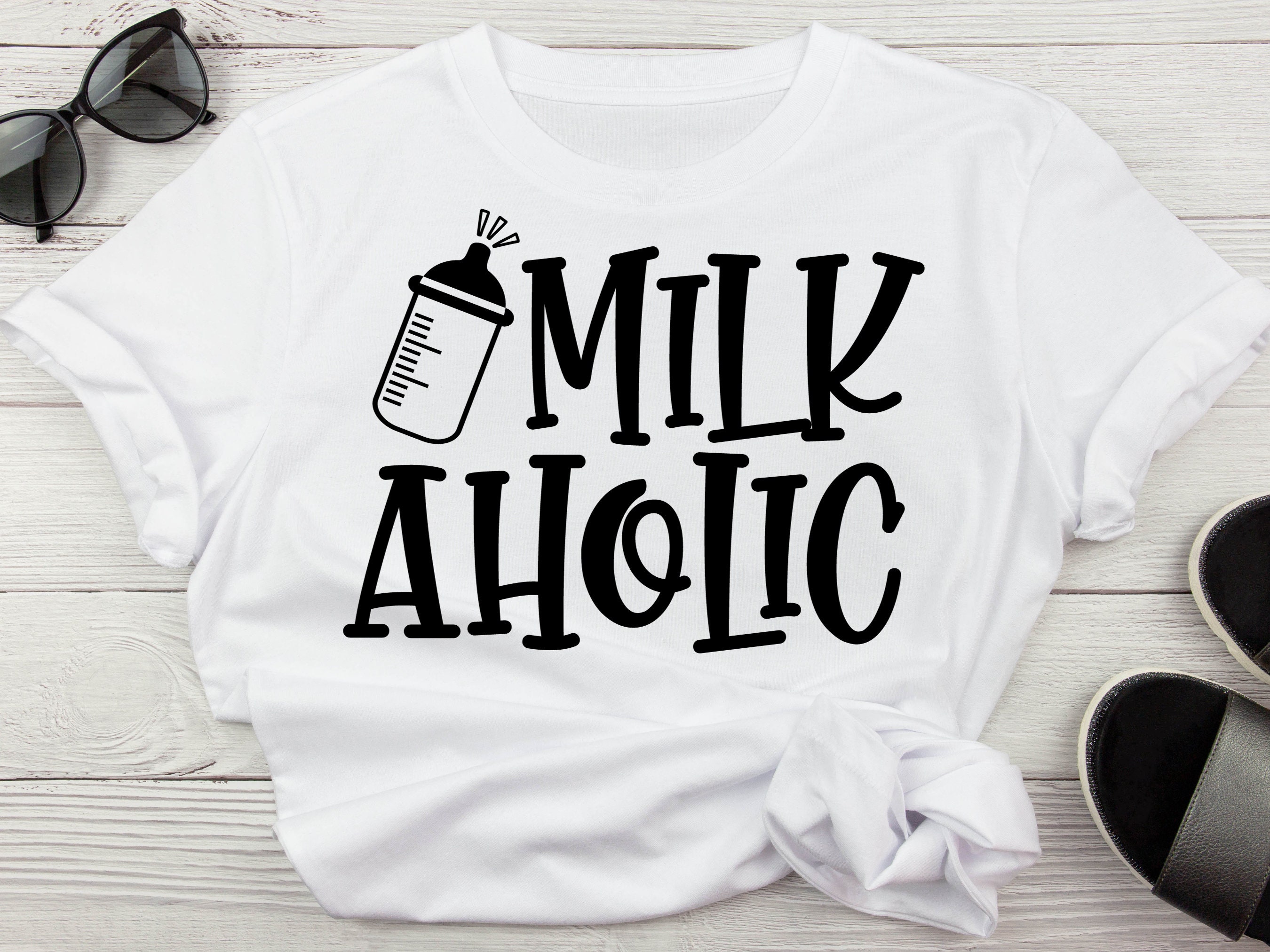 Milk A Holic Svg, Cute Baby Svg, Baby Bottle Svg, Newborn Svg, Baby ...