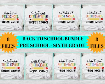 Watch Out Fifth Grade Here I Come SVG 5th Grade Svg Kids - Etsy
