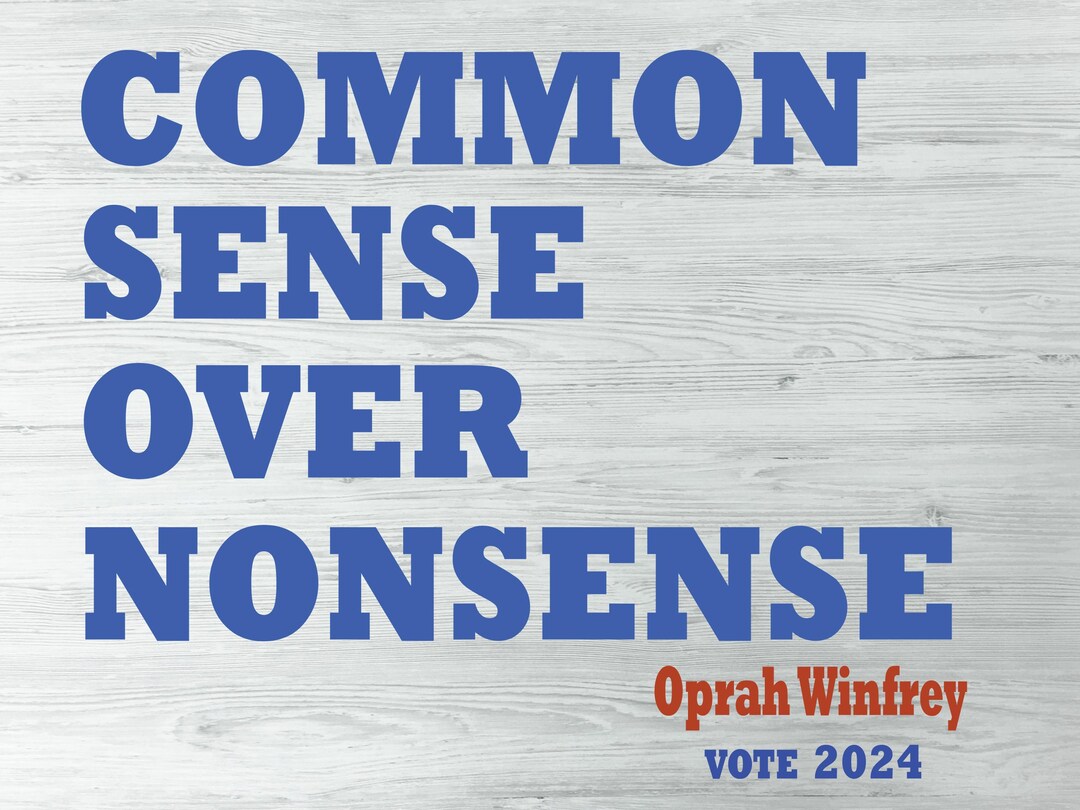 Common Sense Over Nonsense Kamala Harris 2024 Svg Png Harris Walz 2024 ...