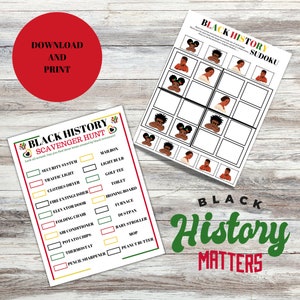 Black History Month Activities for Kids, MLK Activity, Printable Black ...