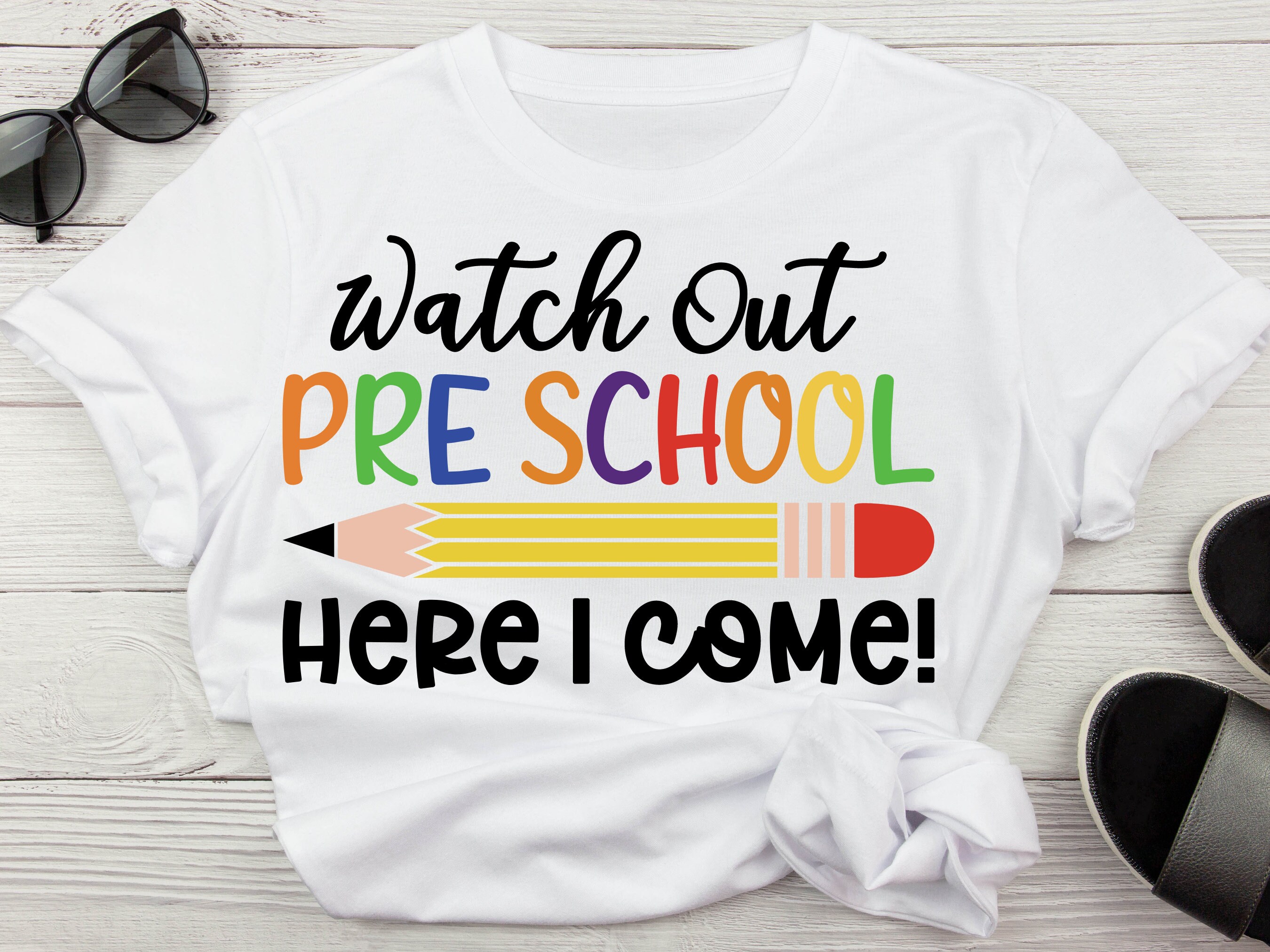 Watch Out Preschool Here I Come Svg Pencil Svg Back to - Etsy
