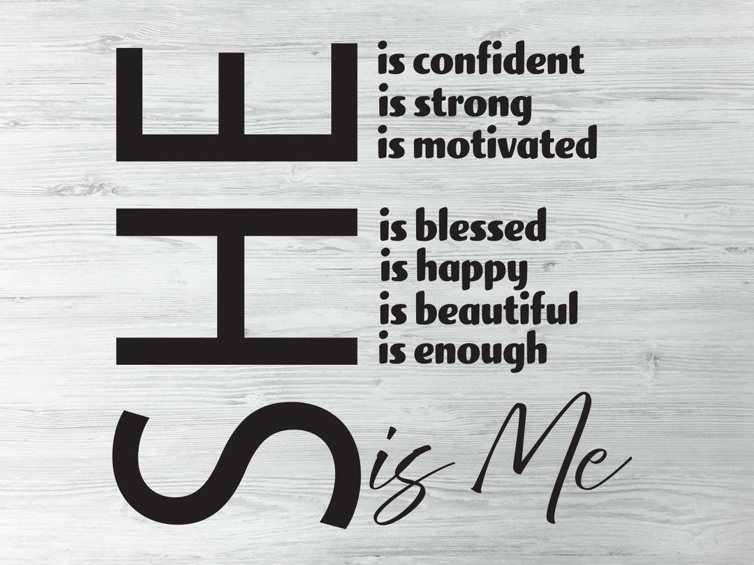 She is Me Svg, Woman Affirmation Quotes Svg Png, Melanin Shirt Svg She ...