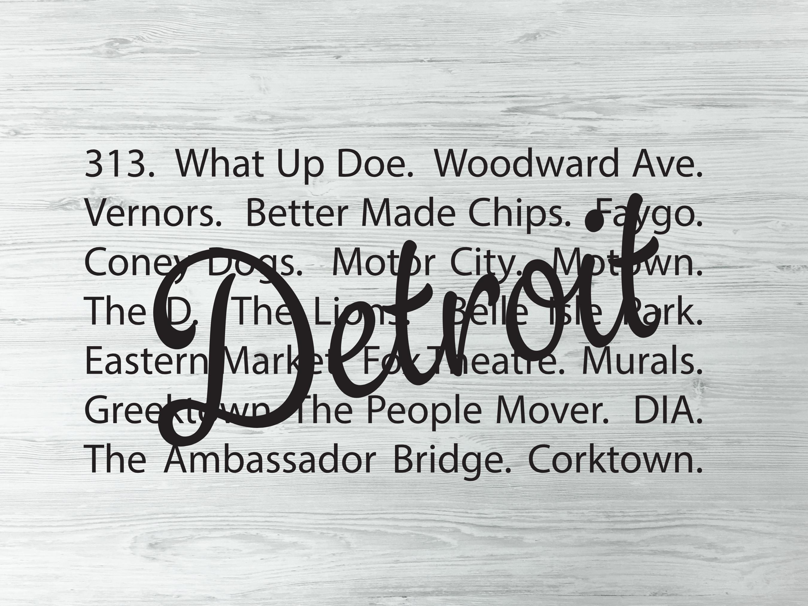 Detroit Words Svg, What up Doe Pride Svg, Michigan Pride Svg, Rep Your ...