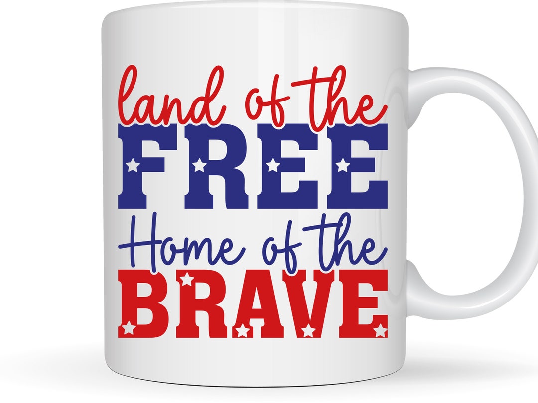 Land of the Free Home of the Brave SVG Png America Land of the Free Svg ...